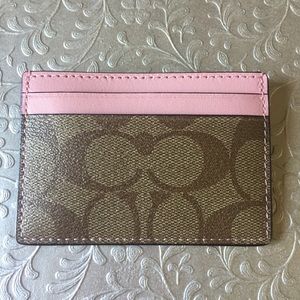Coach | Accessories | Coach Signature Pvc Card Case | Poshmark